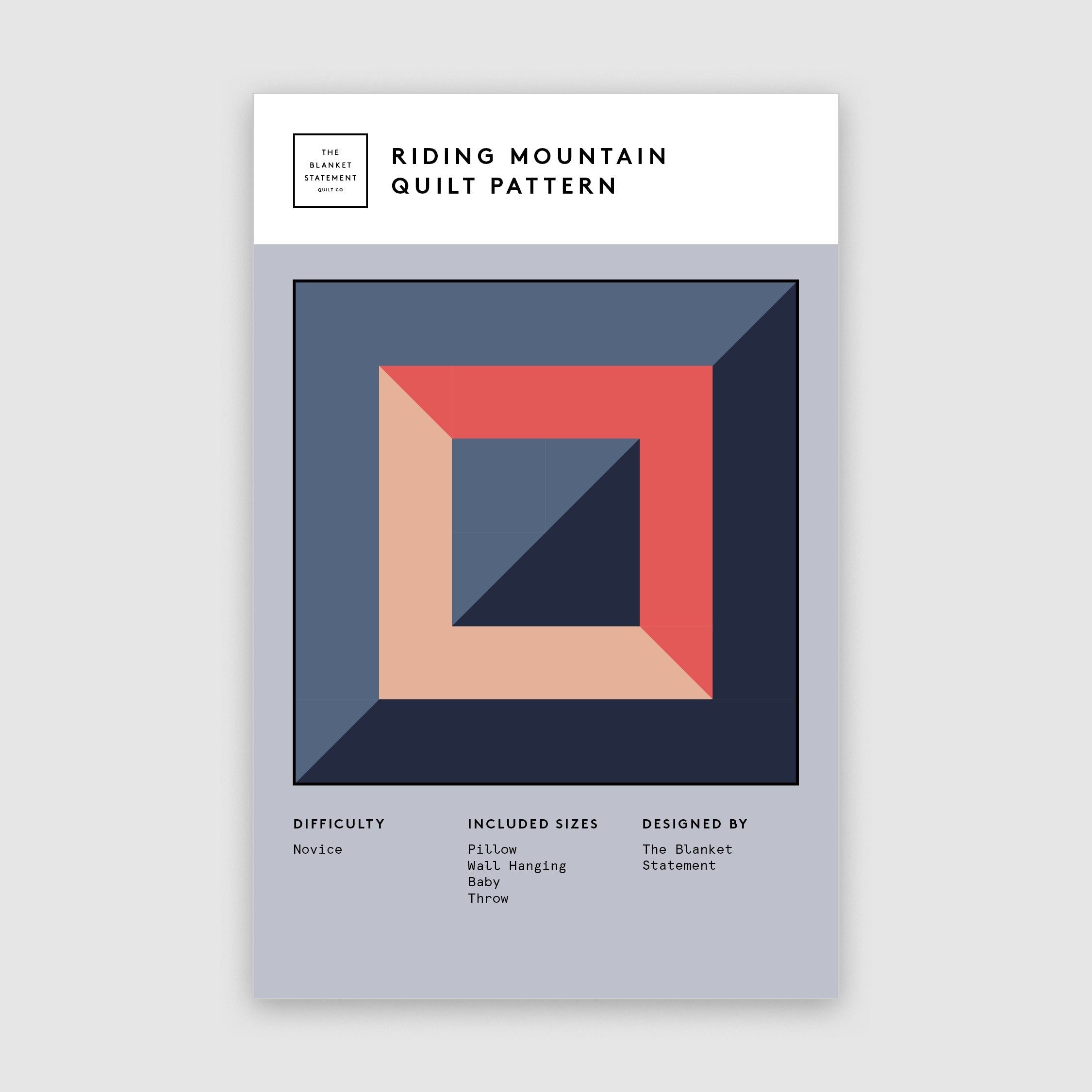 Grand Beach Paper Pattern - The Blanket Statement Quilt Co.